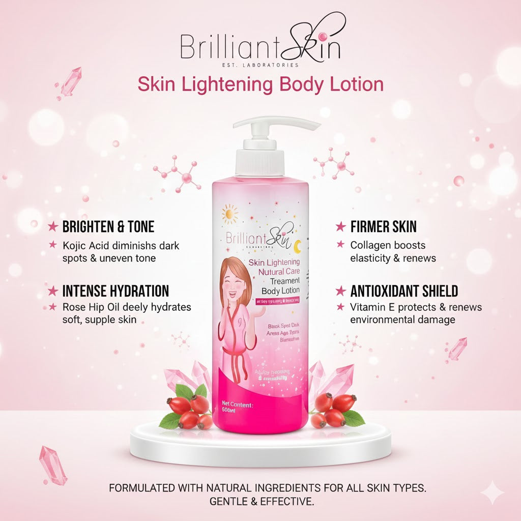 Brilliant skin Lightening body lotion – Glow Flos