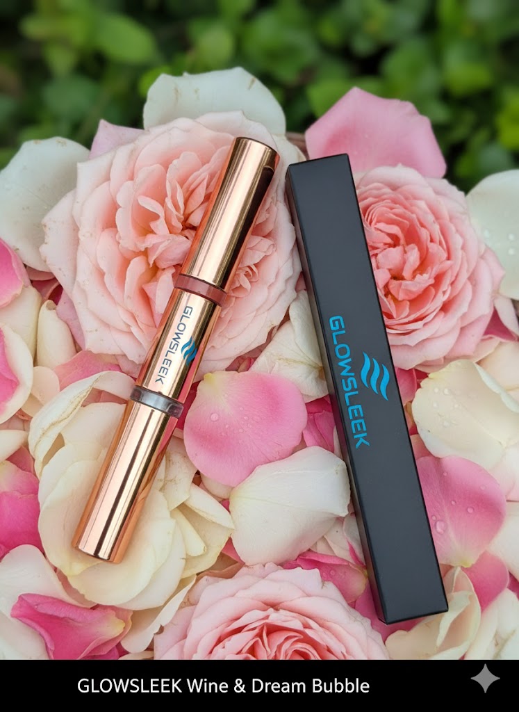Liquid Matte Lipstick Double Side Wine & Dream Bubble – Glow Flos